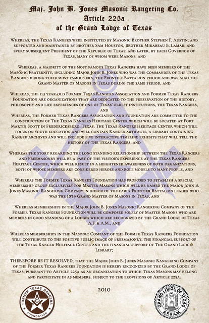 TEXAS RANGERS AND THE FREEMASONS – Panhandle Masonic Cowboy Hall Of ...
